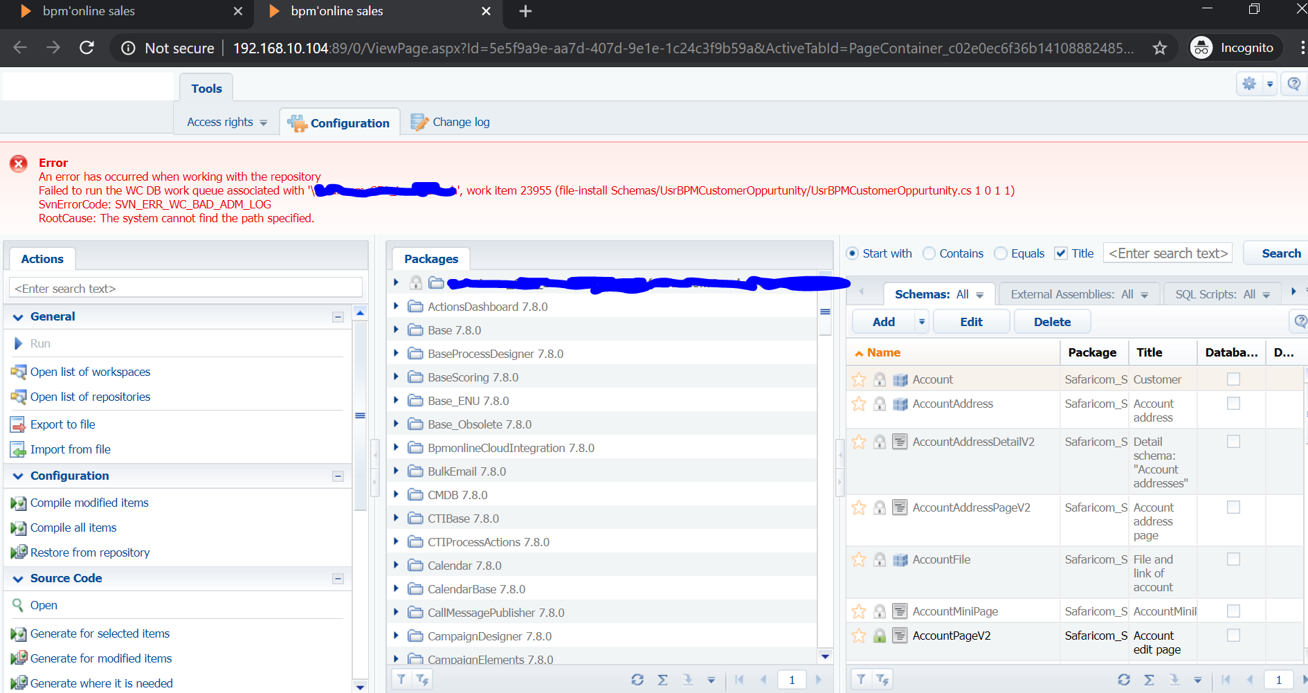 Error While Updating From Svn Repository Community Creatio